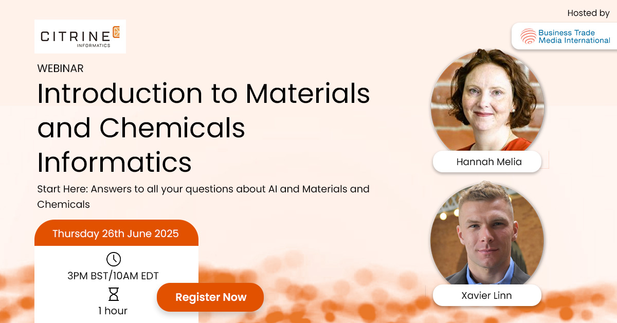 Introduction to Materials and Chemicals Informatics | BTMI Webinar